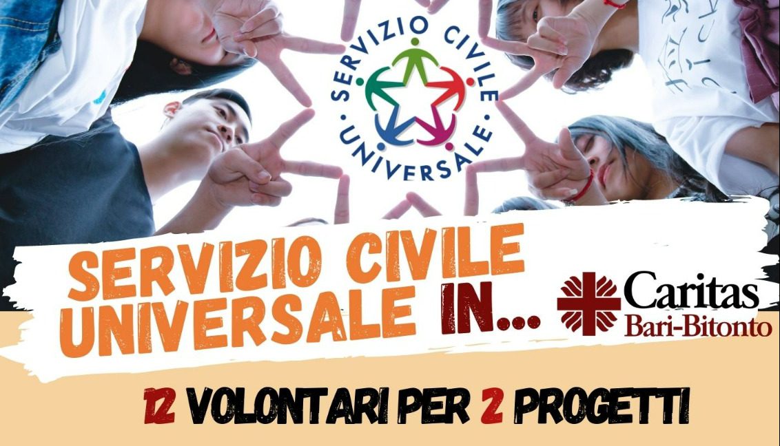 BANDO SERVIZIO CIVILE 2021/2022 - Caritas Diocesana Bari-Bitonto
